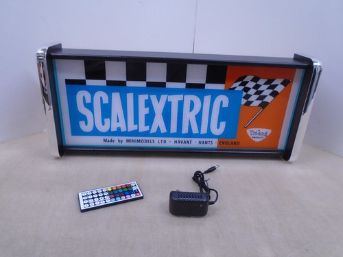 Scalextric Slot cars LED Display lighted sign | eBay