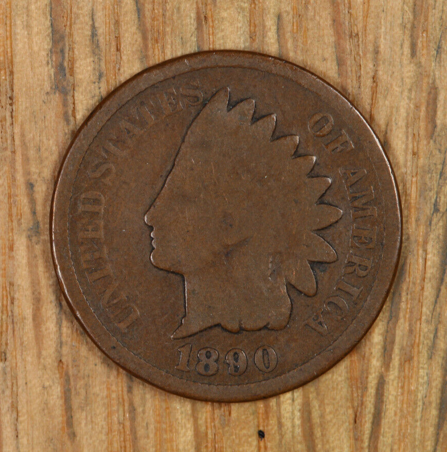 1890 Indian Head 1¢ Cent Penny - G - Good | eBay