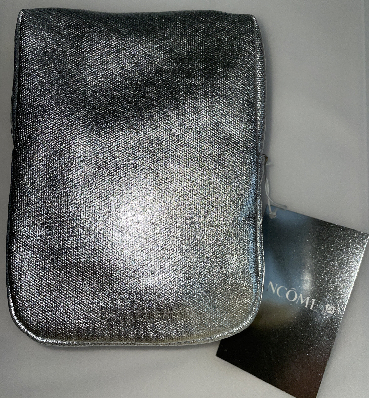 Silver Metallic Makeup Bag | Saubhaya Makeup