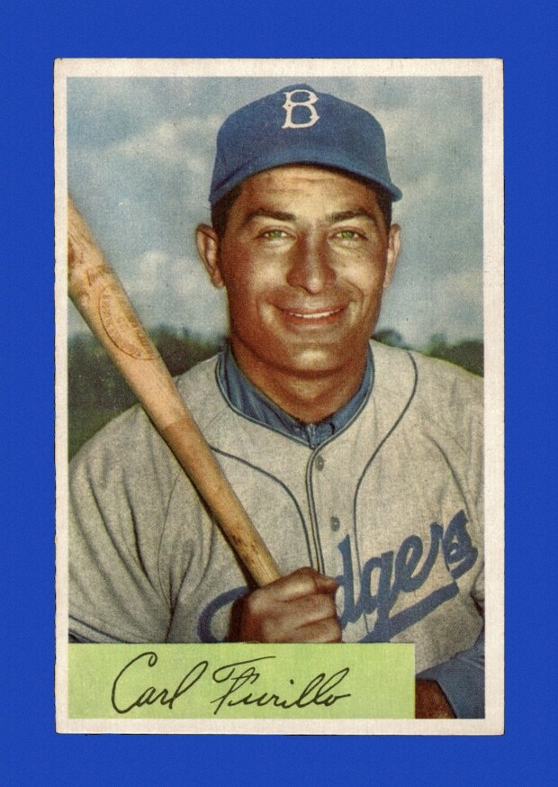 1954 Bowman Set-Break #122 Carl Furillo NR-MINT *GMCARDS* | eBay