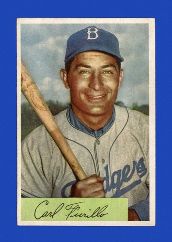 1954 Bowman Set-Break #122 Carl Furillo NR-MINT *GMCARDS* | eBay