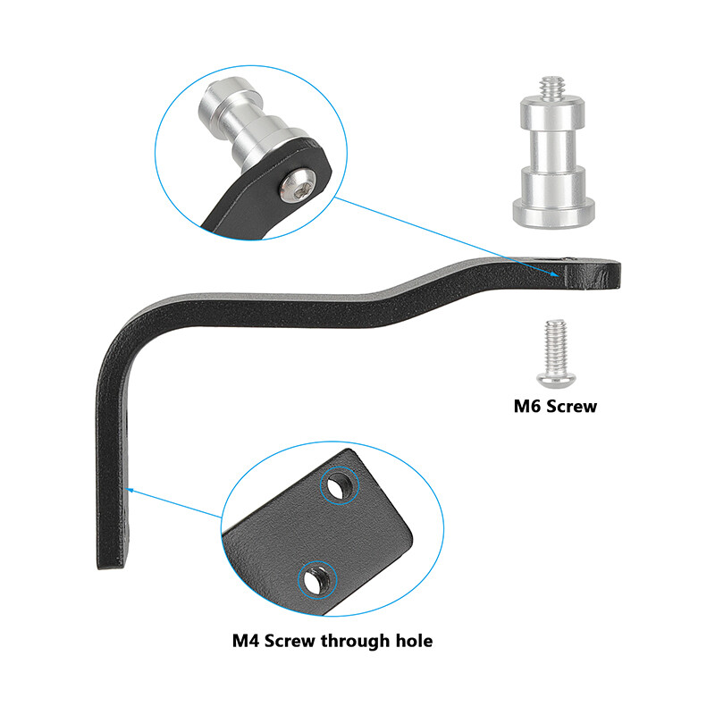 CAMVATE Aluminum L Type Support With 1/4'' Screw Adapter For Wall ...