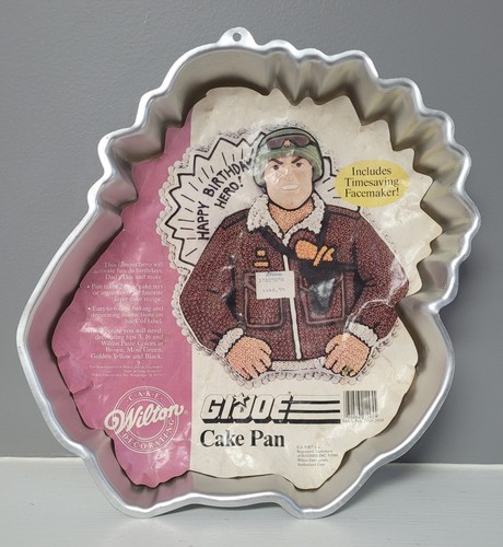 Vintage 1986 Wilton GI Joe Cake Pan Mold Army Solider Hasbro Baking ...