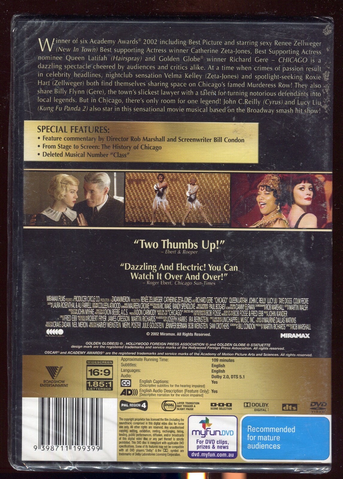Chicago (DVD, 2002) for sale online | eBay