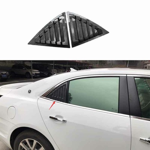 Carbon Fiber Side Window Louver Shutter Cover Trim For Chevrolet Malibu ...