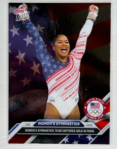 Women's Gymnastics Team USA 2024 Olympic Games TOPPS NOW Card 8 In Hand ...