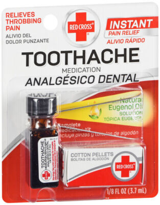 Red Cross Toothache Instant Pain Relief 1/8 fl oz | eBay