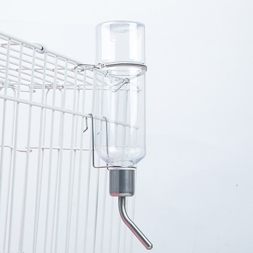 Puppy Drinking Pet Water Bottles No Drip Hanging For Rabbits With ...