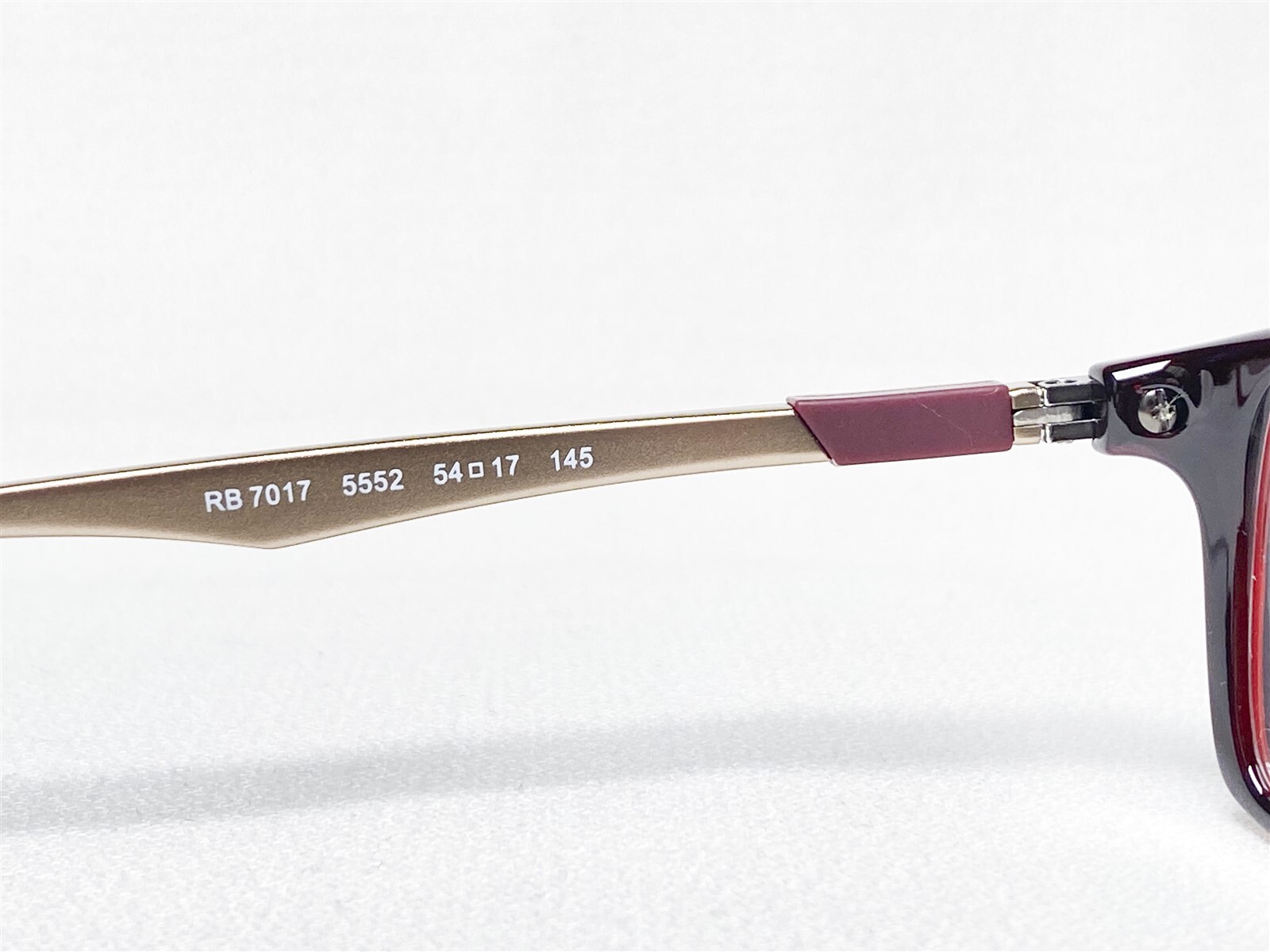 NEW Ray Ban RB7017 5552 Mens Burgundy Rectangle Designer Eyeglasses ...