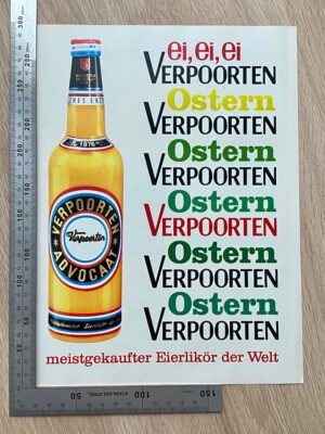 Verpoorten Advocaat Eierlikör Original Vintage Werbung 1970 Reklame ...