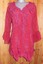 NWT PRETTY ANGEL SHIRT blouse TUNIC vintage WESTERN RUFFLES LACE SM-XL ...