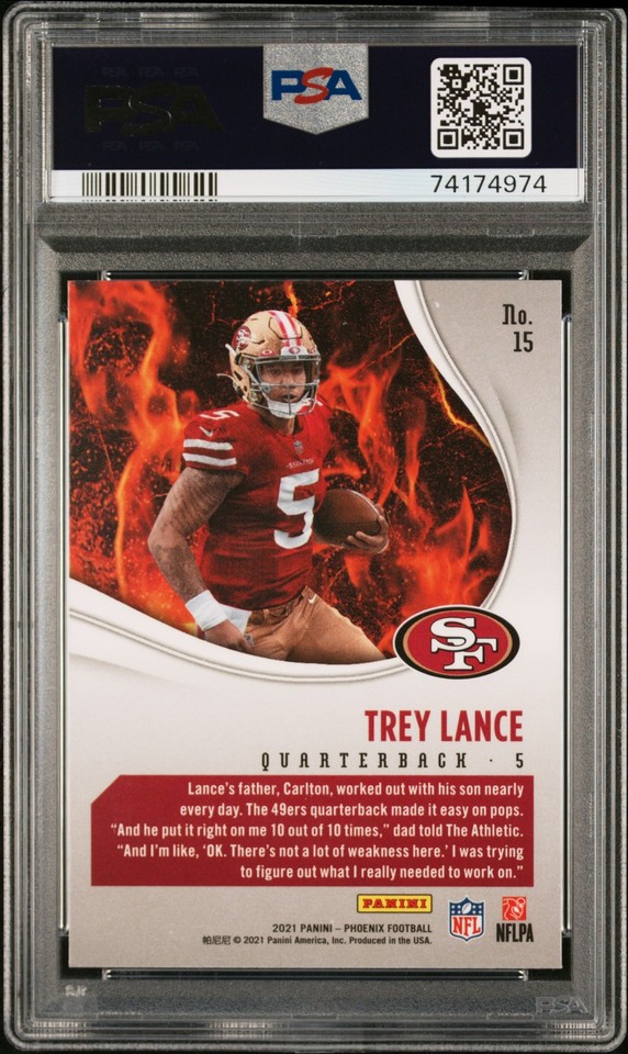 2021 PANINI PHOENIX HEAT WAVE #15 TREY LANCE ROOKIE RC PSA 10 | eBay