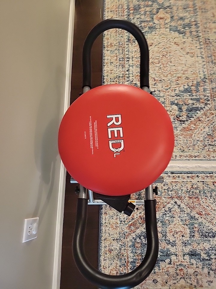 Red DX Fitness Ab & Core Machine Abdominal Exercise Chair Adjustable ...