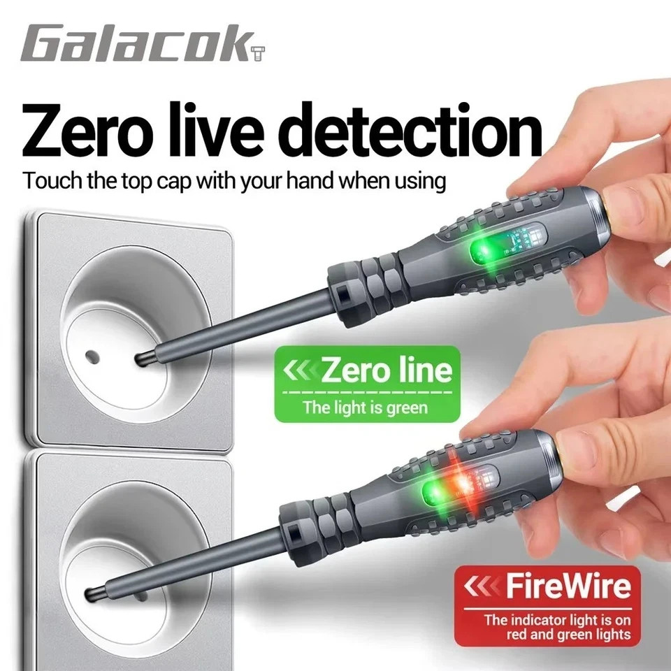 Electric Test Tester Pen Screwdriver Voltage Detector Circuit Tester ...