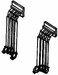 Details West 295 HO Scale MU Hoses 4-Cluster 36" -- Pre-1980 ...