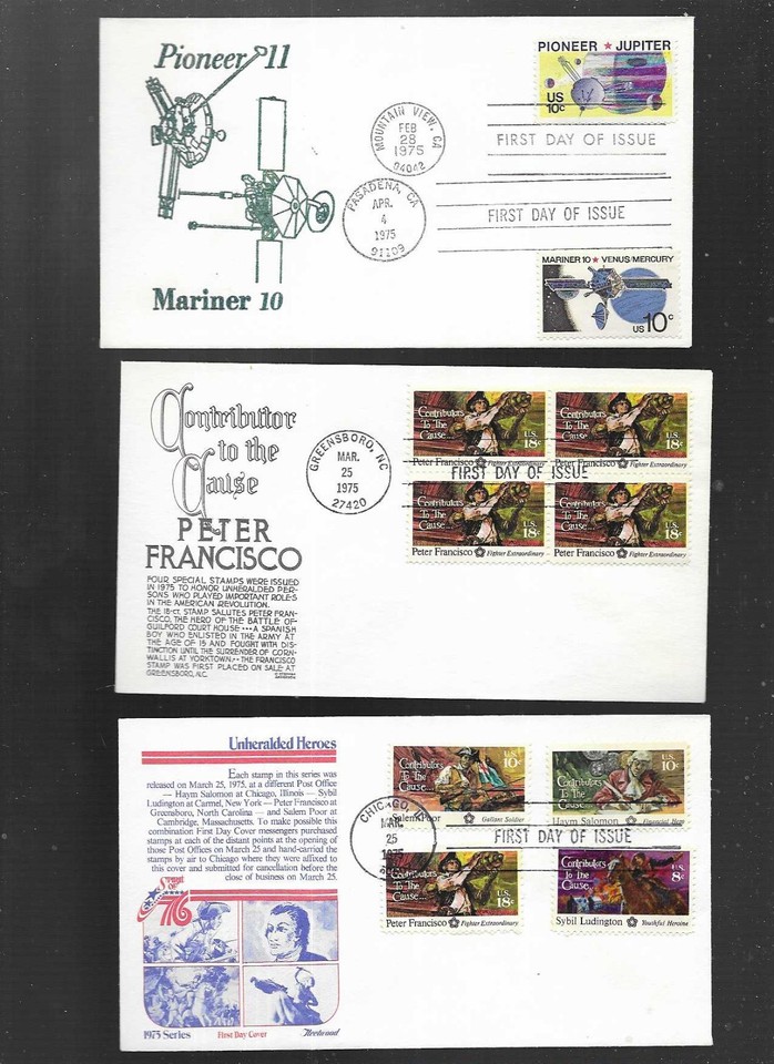 US FDC FIRST DAY COVERS COLLECTION WITH COMBO 1974 1975 LOT OF 23 | eBay