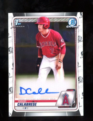 2021 Bowman Chrome DAVID CALABRESE Auto #CDA-DC | eBay