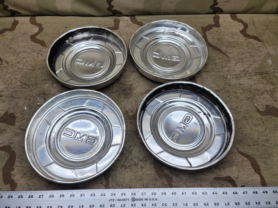 (4) 1973-1987 GMC Pickup Truck Hubcap Cap OEM 1/2 1500 73-87 | eBay