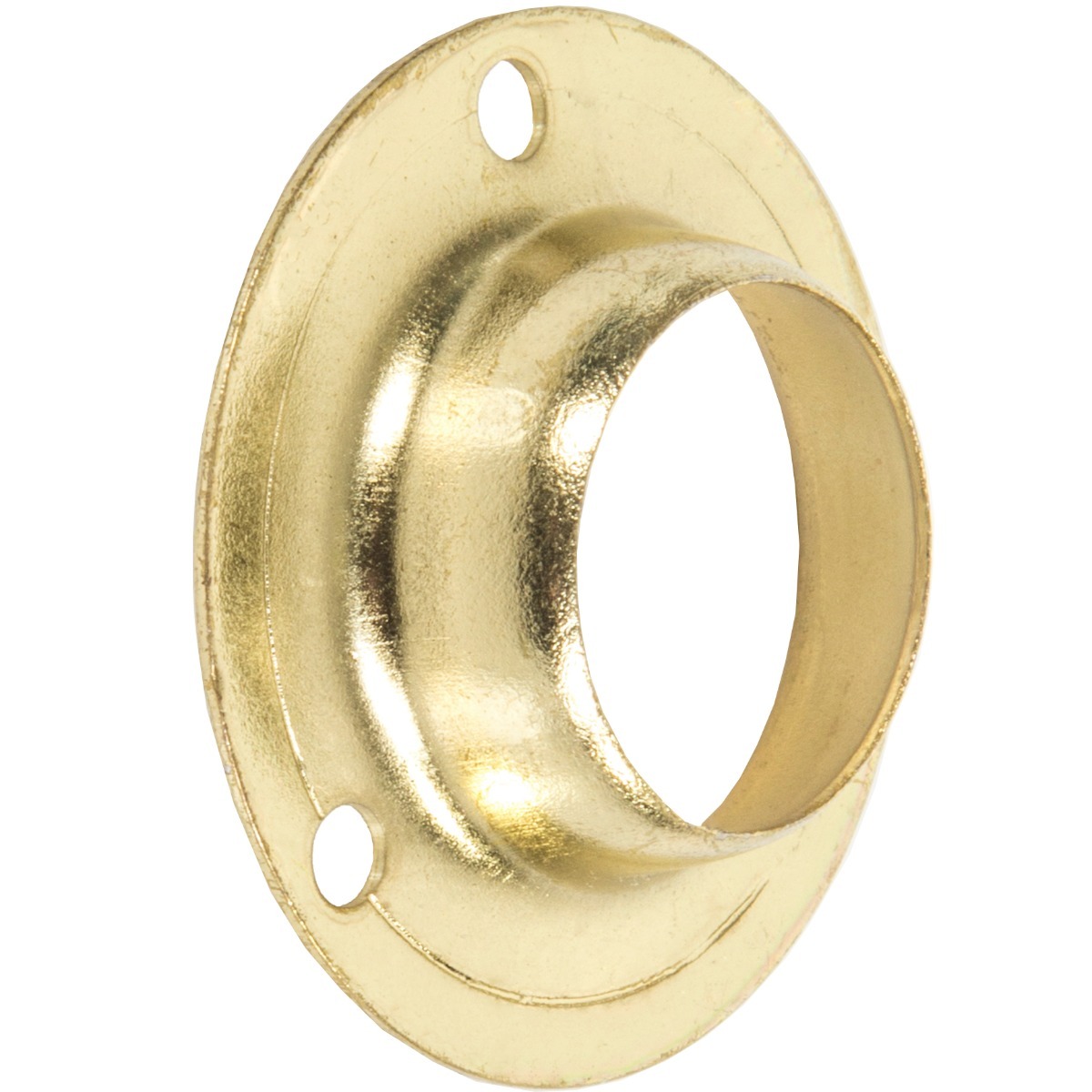 19MM BRASS WARDROBE RAIL FITTING SOCKET Round Pole/Rod/Tube End Support ...