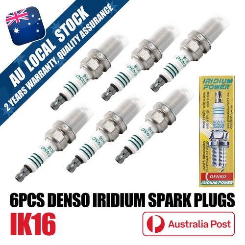 6 Denso IRIDIUM Sark Plugs IK16 for 93~01 Nissan Skyline Stagea 2.5L ...