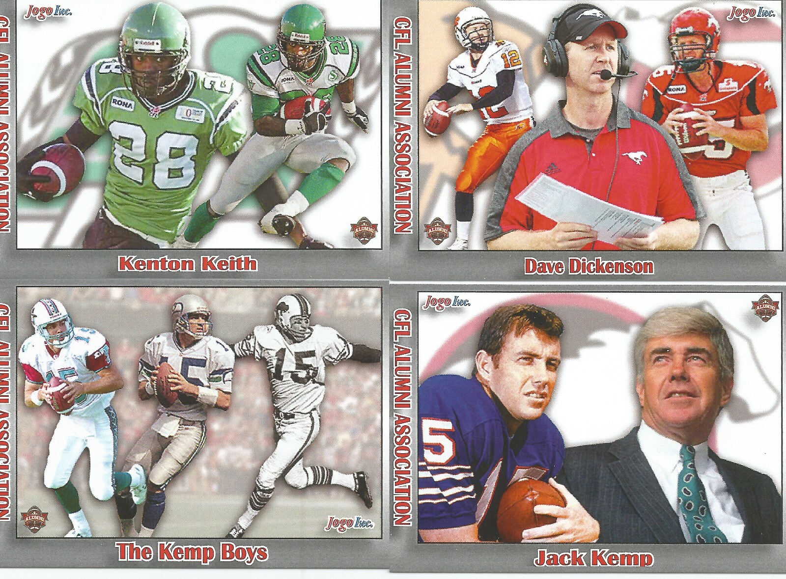 2019 JOGO CFL ALUMNI COMPLETE SERIES 23 SET #452-471 120 SETS MADE ...