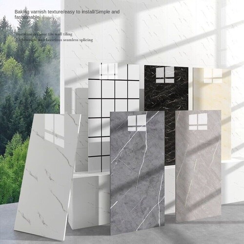 10/20x Self-Adhesive Grey Marble PVC Cladding Wall Panels for Kitchen ...