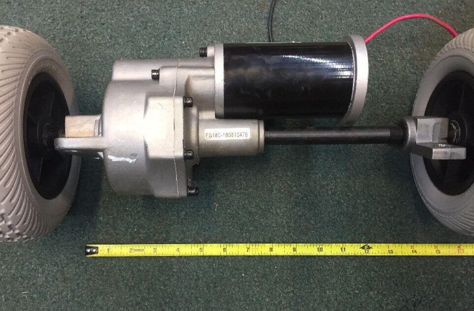 electric dc axle 12v 24v gocart powerwheels robotics transaxle scooter ...