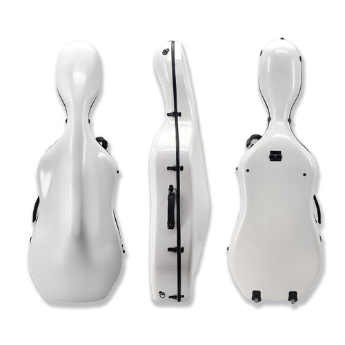 High quality Cello Case Carbon Fiber Strong Light Full Size white Cello ...