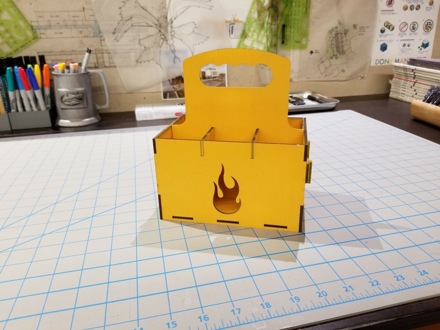 New Custom Made Six (6) Pack Hot Sauce Caddy for Kitchen or Office | eBay