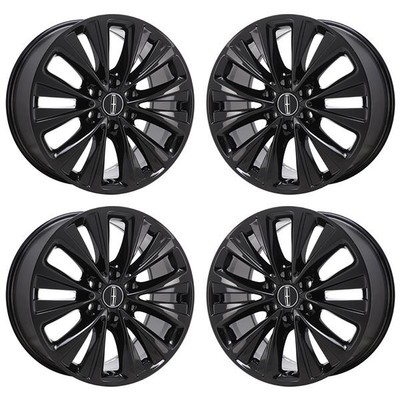 20" LINCOLN NAVIGATOR GLOSS BLACK WHEELS RIMS FACTORY OEM 10025 2003 ...