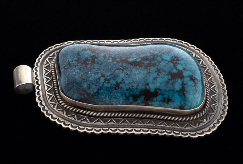 Free-Form Cloud Mountain Turquoise Pendant By Navajo Artist Gary Reeves ...