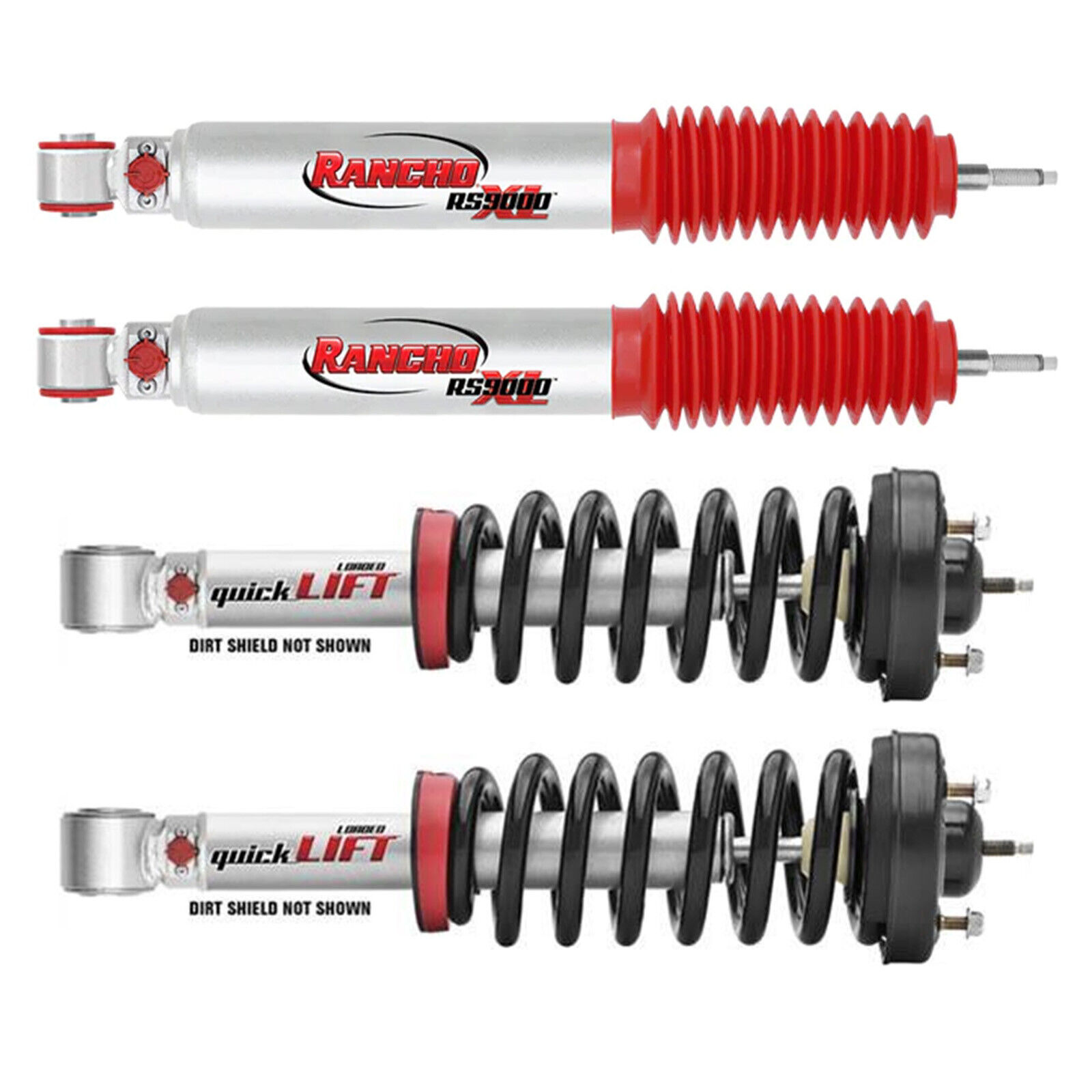Rancho Front RS9000XL Shocks & Rr QuickLIFT Struts for Toyota 4Runner ...