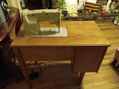 1964 singer sewing machine vintage in cabinet | eBay