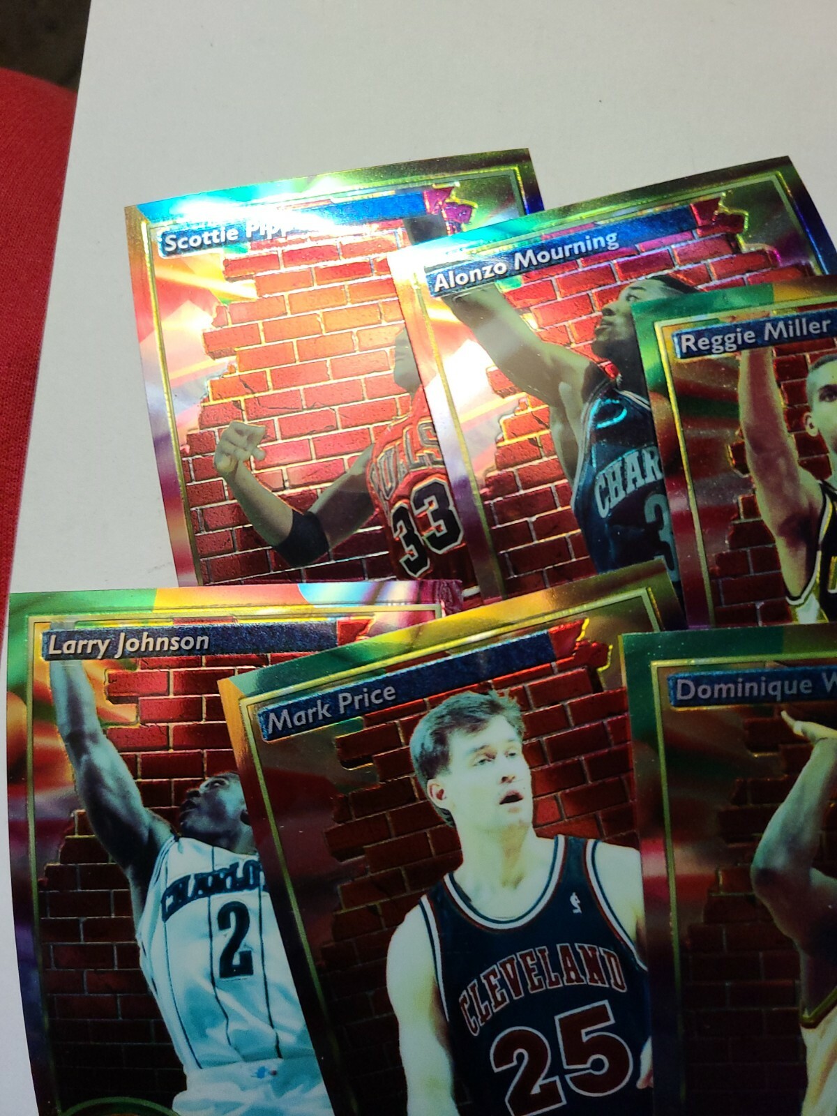 1993-94 Topps Finest NBA set Centrals Finest ×10 scottie pippen reggie ...