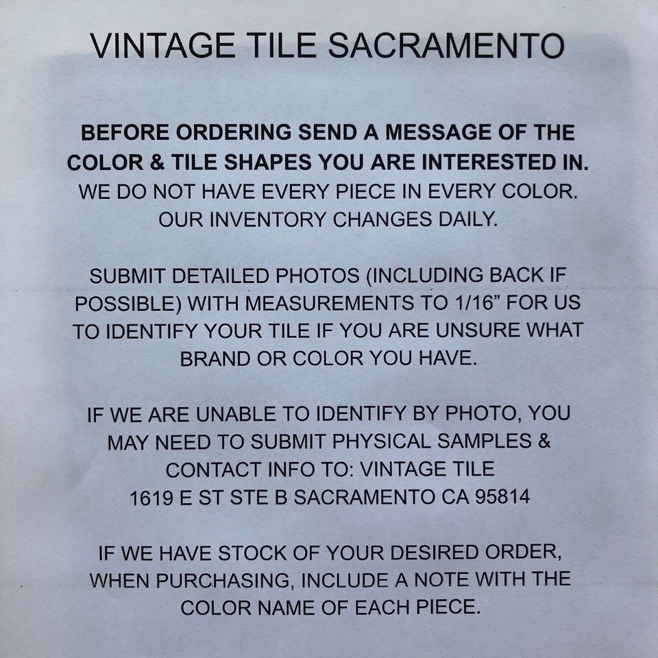 Discontinued American Olean 4 1/4" field Tile Counter Edges & many ...