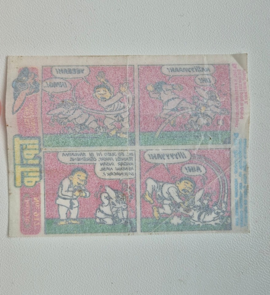 Vintage Tipi Tip Gum Wrapper Comic insert No 917 chewing gum Turkish | eBay