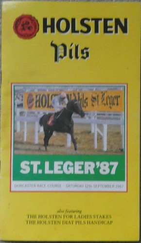 St Leger 1987 Holsten Pils Race Card. Winner Reference Point | eBay UK