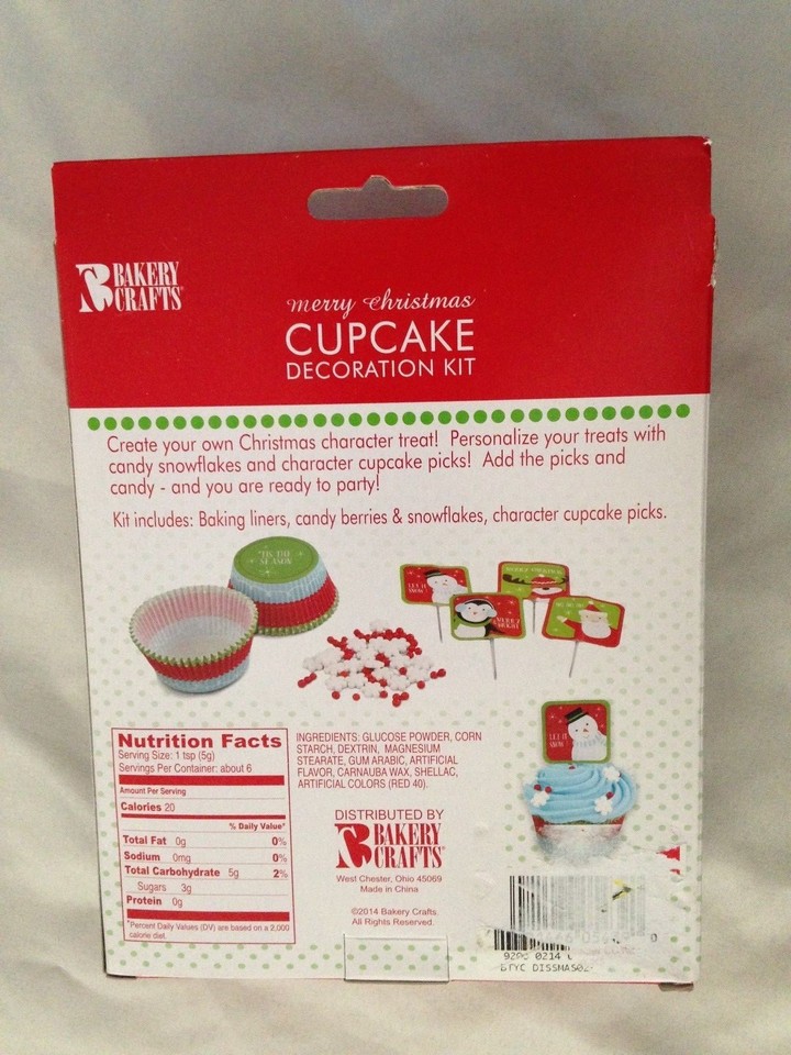 Bakery Craft Decoration Baking & Party Cupcake Christmas Kit | eBay