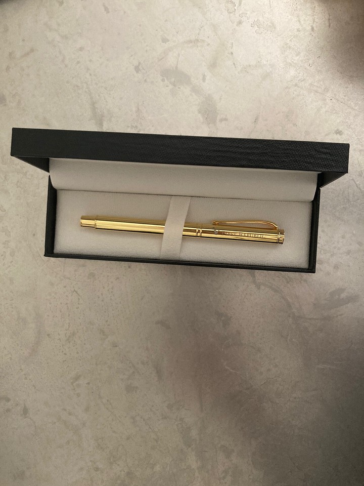 First Republic Bank Executive Gold Ballpoint Pen with Logo FRB Swag ...