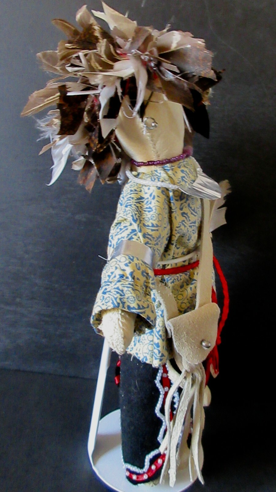 Iroquois man doll: Traditional dress/gustoweh headdress c/1880 - PSt ...