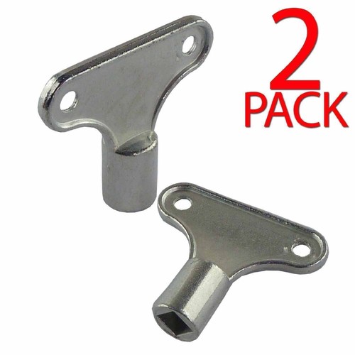 2x ZINC ALLOY RADIATOR BLEED KEYS SET PLUMBING TOOL KEY CENTRAL HEATING ...