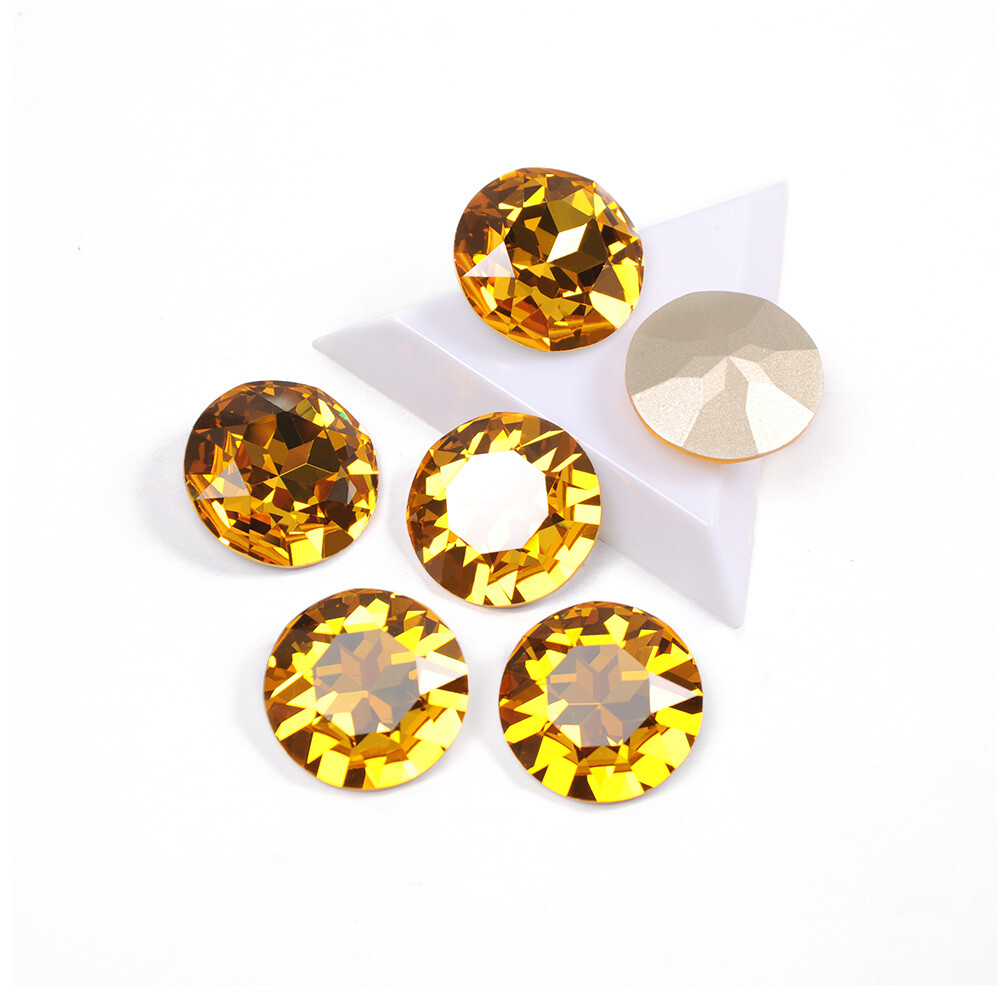 ALL Colors Sewing Rhinestones Crafts Rivoli Crystal Glass Strass Sew On ...