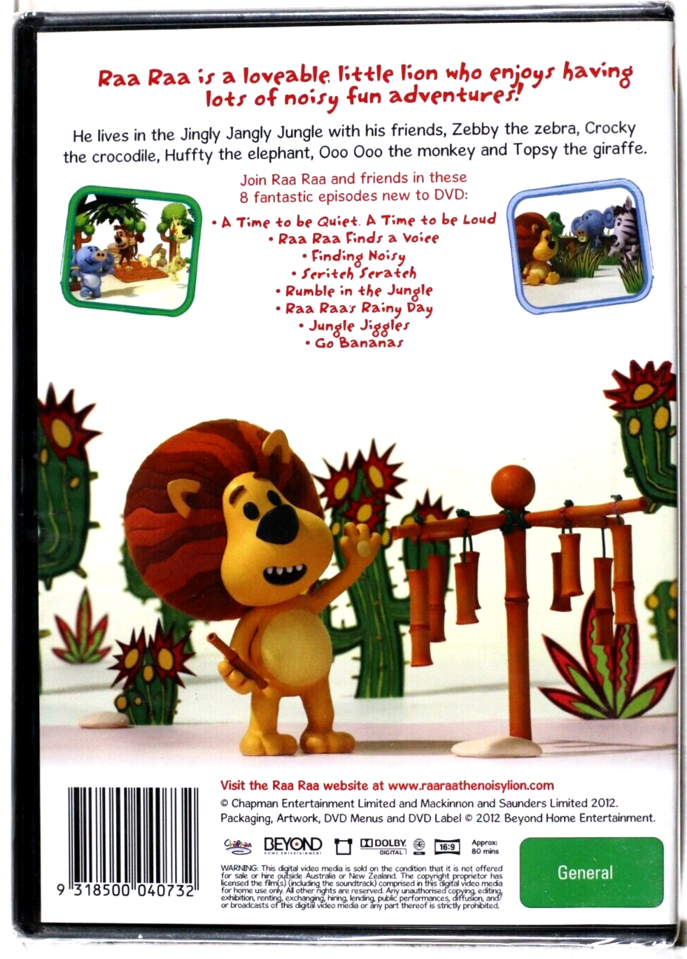 Raa Raa The Noisy Lion - Go Bananas (DVD, 2011) for sale online | eBay