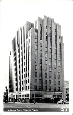 RPPC YAKIMA WASHINGTON LARSON BUILDING ELLIS REAL PHOTO POSTCARD 1940 ...