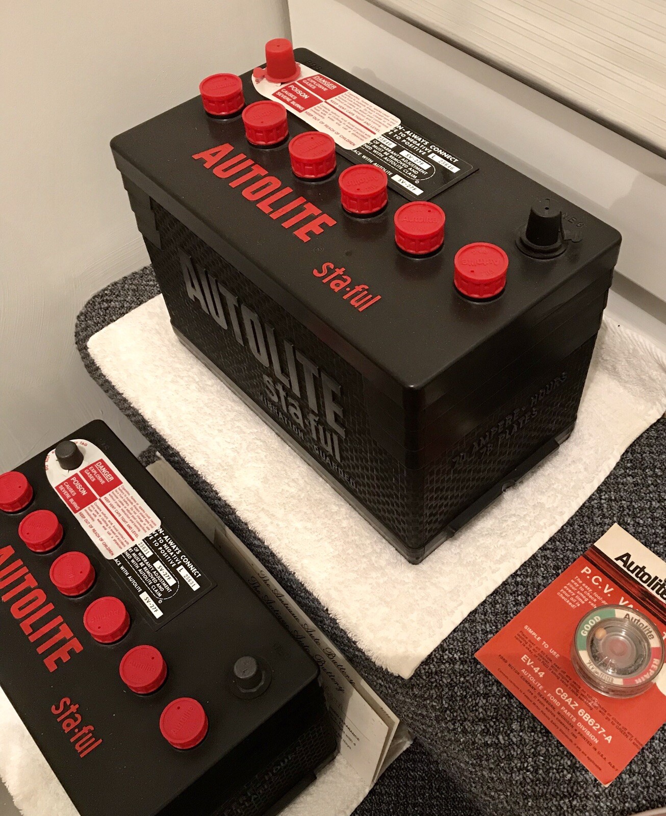 New old style Autolite SV-27F sta.ful reproduction battery Boss 302 ...