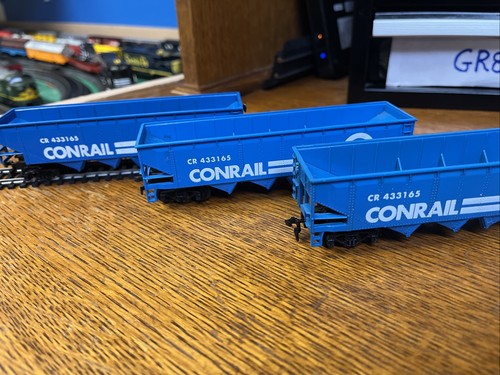 HO SCALE 3 TYCO CONRAIL CR 433165 HOPPER FREIGHT RR TRAIN CARS | eBay