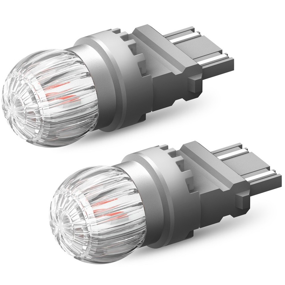 2pcs 3157 LED Bulbs Red Tail Stop Brake AUXITO Light 3156 3457 4157 T25 ...