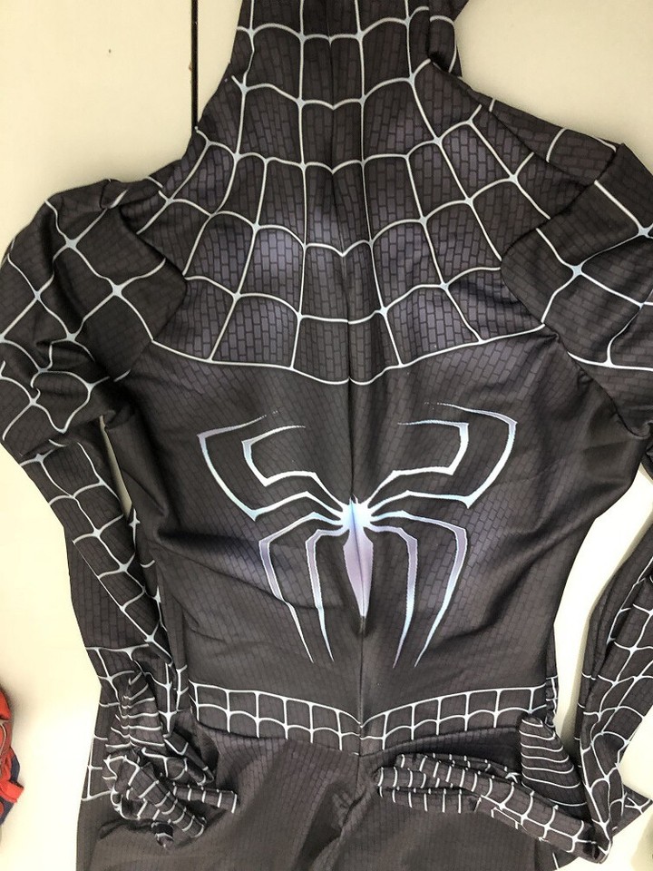 The Amazing Spider-Man 3 Black Venom Spider-Man Tights Cosplay Costume ...