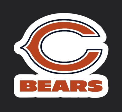 CHICAGO BEARS Logo Sticker Bat Stickers Car NFL Football Decal | eBay
