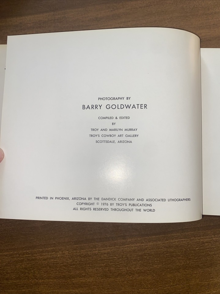 Barry Goldwater and the Southwest Book - Hand Signed with Senate ...